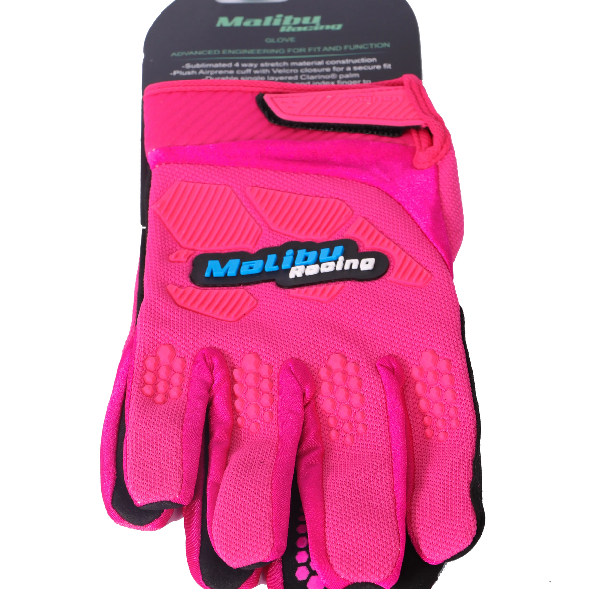 Malibu racing gloves - PINK - varkomz